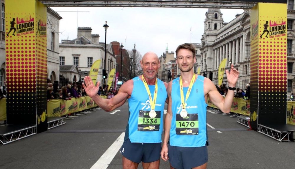 Father & son break half marathon world record in London | Fast Running